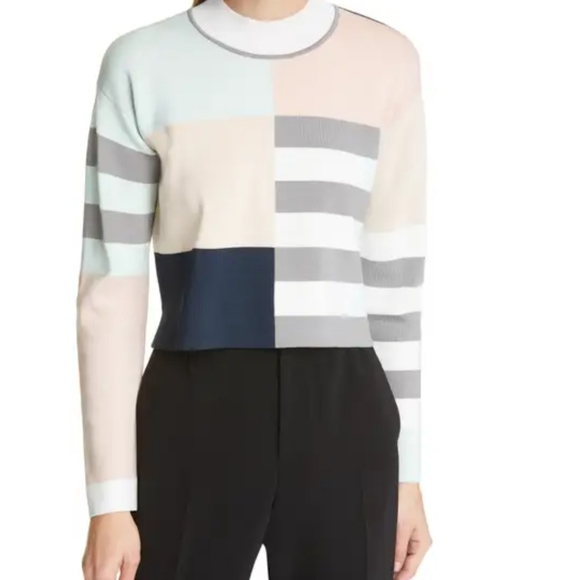 Club Monaco | Sweaters | Club Monaco Striped Multi Color Sweater | Poshmark